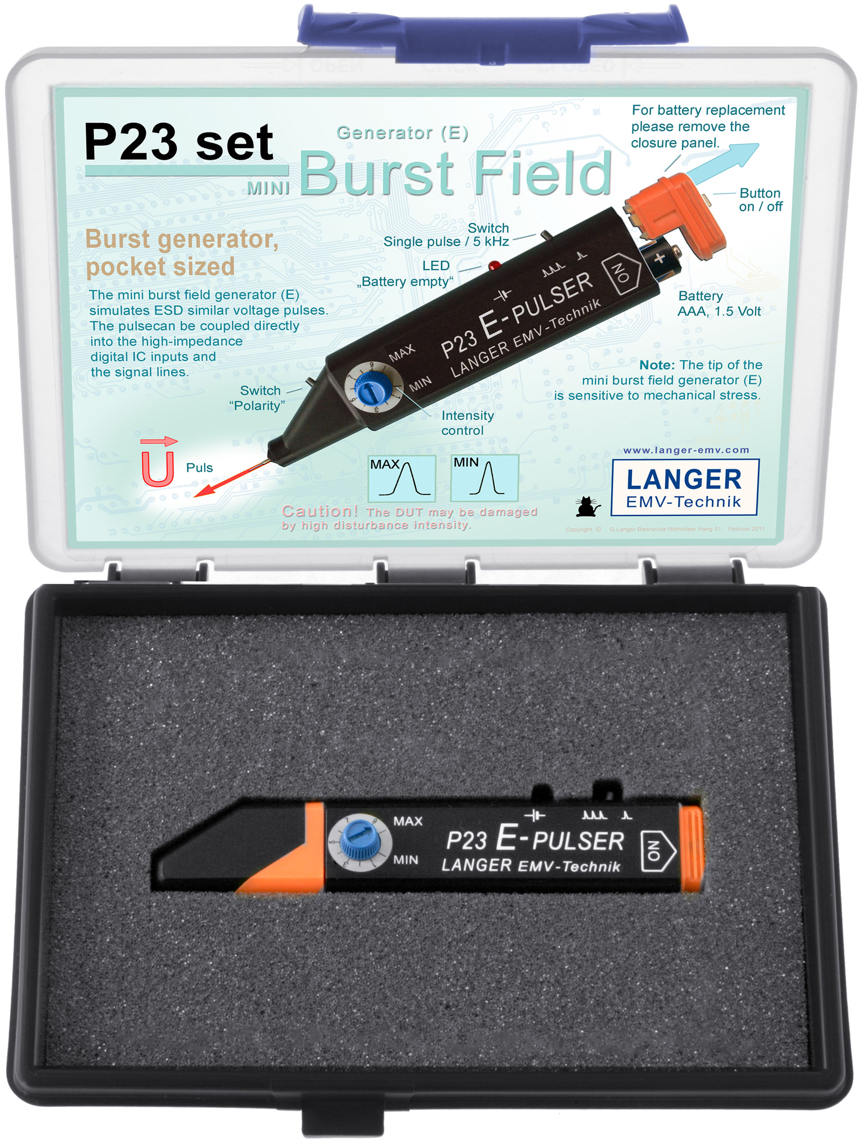 Langer EMV - P23 set, Mini-Burstfeldgenerator (E)